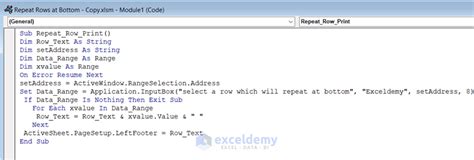 How To Repeat Rows In Excel At Bottom 5 Easy Methods