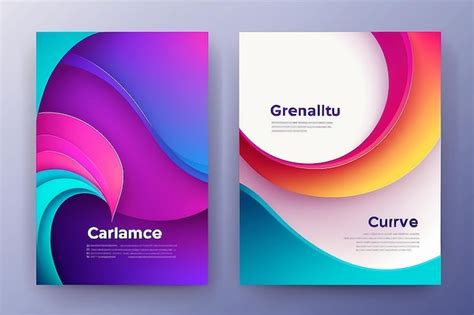 Premium Photo Colors Banners And Card Curve Gradient Abstract Background