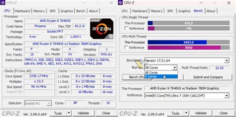 Утилита Cpu Z 2 09 получила поддержку Intel Arrow Lake Amd Hawk Point