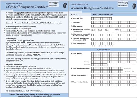 Legislation On Gender Self Identification