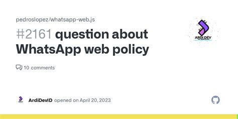 Question About WhatsApp Web Policy Issue Pedroslopez Whatsapp Web Js GitHub