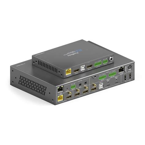 18Gbps USB C KVM Switcher With Dante And Multiview PureLink English