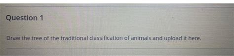 Question 1draw The Tree Of The Traditional
