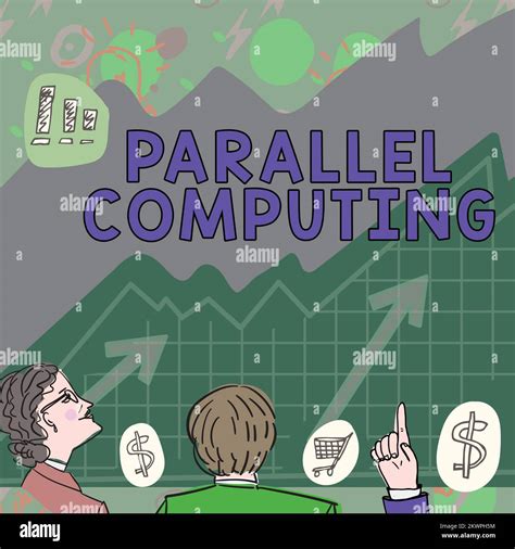 Inspiration Showing Sign Parallel Computing Word Written On Simultaneous Calculation By Means