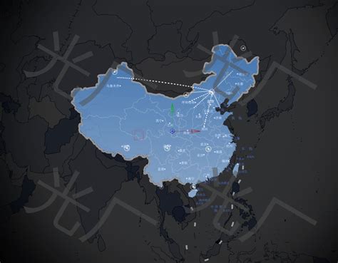 原创科技桌面数据片头中国地图连线版 Ae模板下载 编号 24303210 Ae模板 光厂 Vj师网