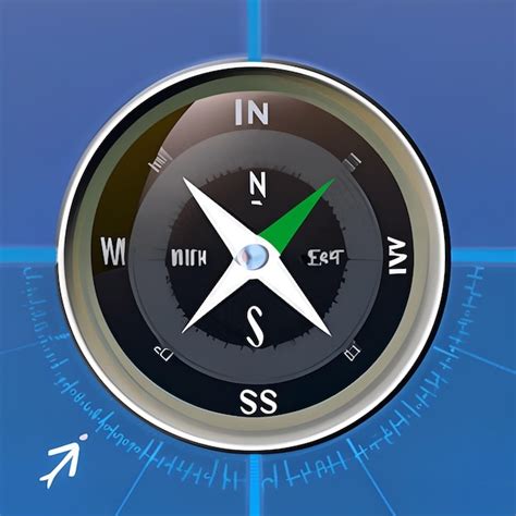 Premium Ai Image Navigation Instrument Compass Illustration