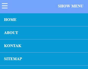 Cara Membuat Navigasi Menu Dropdown Responsive Murni CSS HTML Contoh Blog