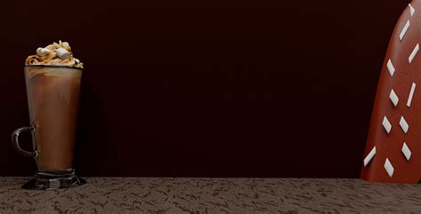 초콜릿 칵테일 쿠키와 크림의 음료 복사 공간이있는 맛있는 초콜릿 칵테일을 산사태로 만듭니다 3d Ilustration 0명에 대한 스톡 사진 및 기타 이미지 Istock