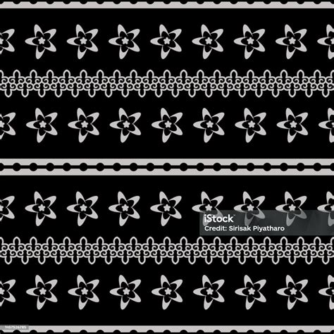 Vector Monochrome Texture Seamless Pattern With Simple Sharped