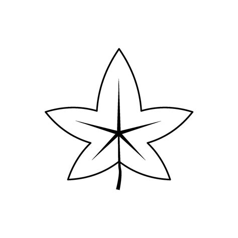 Outline Tree Leaf Vector Illustration Isolated On Transparent Background 25336687 Vector Art At