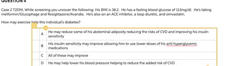 Solved Case 1 T1dm While Screening You Uncover The