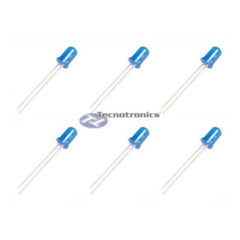 Led Azul Difuso 5mm Projetos Arduino Tecnotronics