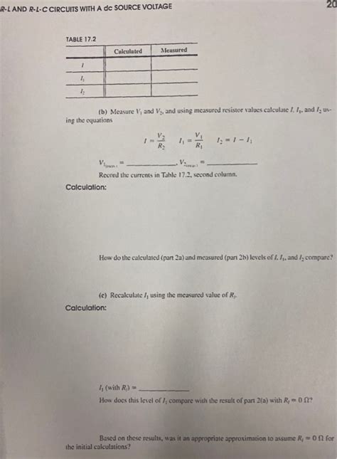part 2 parallel r l dc circuit construct the circuit