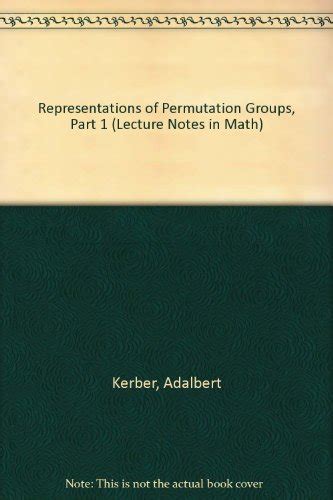 representations of permutation groups part 1 lecture notes in math