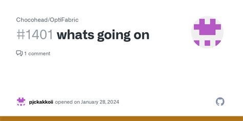 Whats Going On Issue 1401 Chocohead OptiFabric GitHub