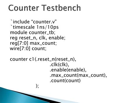 Ppt Writing A Test Bench In Verilog Powerpoint Presentation Free
