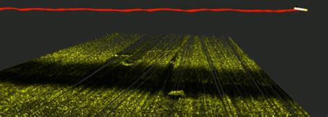 Example Of Side Scan Sonar Data Plotted According The Navigation Of The