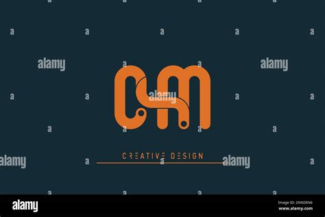 Alphabet Letters Initials Monogram Logo Cm Mc Stock Vector Image