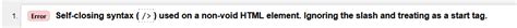 Html Self Closing A Tag Stack Overflow