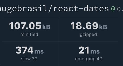 gaugebrasil react dates v0 0 1 bundlephobia