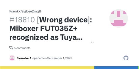 Wrong Device Miboxer Fut035z Recognized As Tuya Ts0502b Mercator
