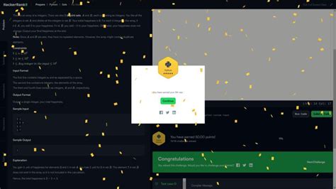 python coding problemsolving hackerrank achievementunlocked