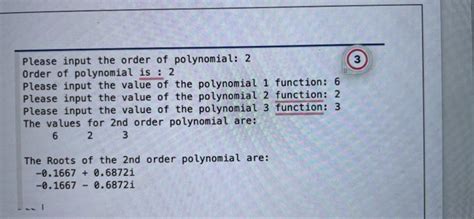 Solved Roots Of Polynomial Equations In MATLAB I Here Chegg