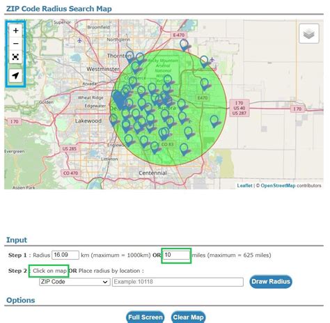 mapping multiple zip codes at christian liao blog