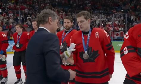 Analyst Criticizes Olympic Medal Ceremony Following Nathan Mackinnons On Stage Reaction