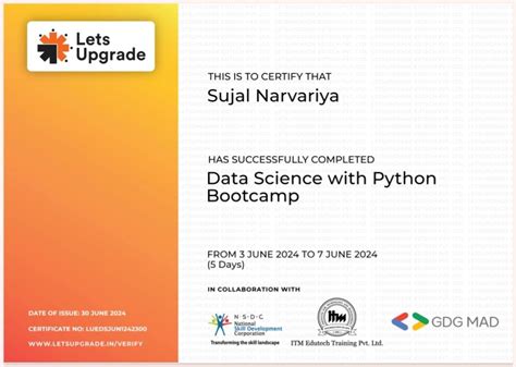 Sujal Narvariya On Linkedin Data Science With Python Bootcamp