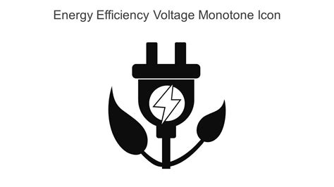 Energy Efficiency Voltage Monotone Icon In Powerpoint Pptx Png And Editable Eps Format PPT Template