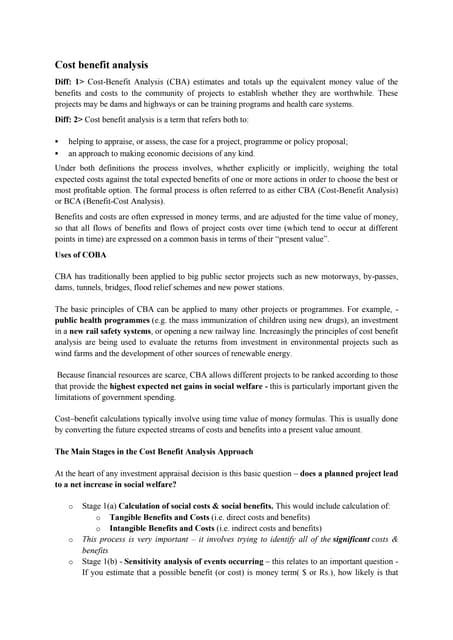 Cost Benefit Analysis Ppt Home Utilities Personal Finance