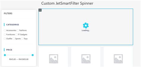 Create Custom AJAX Loading Spinner For JetSmartFilters With JetEngine Listing Grid Pure Coding