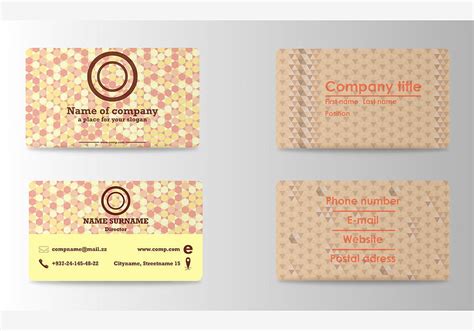 화려한 세련 된 명함 인쇄 템플릿 벡터 Eps Ai Uidownload