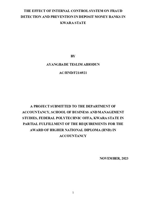 doc the effect of internal control system on fraud detection