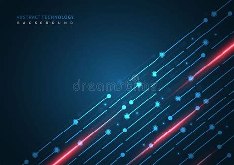 Abstract Technology Lines Diagonal Overlapping Movement Design Background With Copy Space For
