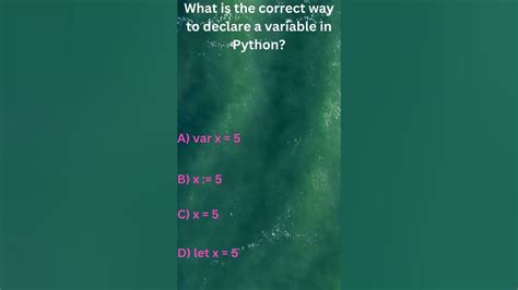 Variable Declaration In Python X 5 Youtube
