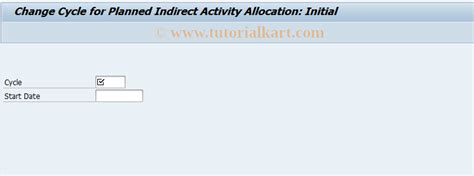 CPC N SAP Tcode Change Indirect Activity Allocation Plan