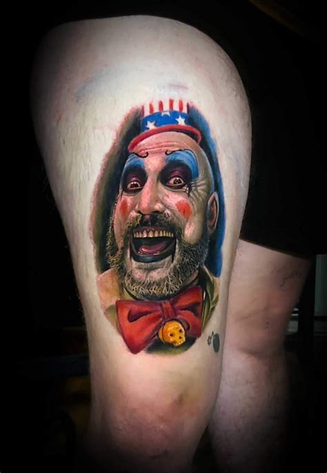 Capt Spaulding Portrait Tattoo Horror Tattoo Tattoos