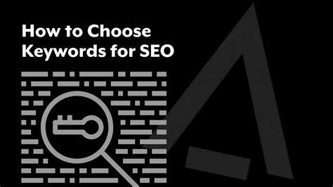 How To Choose Keywords For Seo Armour