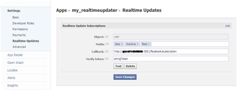 Using Facebook Realtime Updates In Ruby On Rails Spritle Software