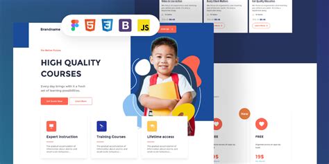 School Genuine Responsive Website Template Download Html With Css For