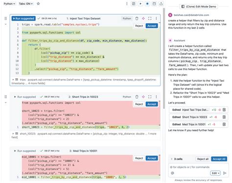 Databricks Assistant Edit Mode The Fastest Way To Transform Your