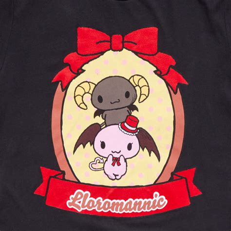 Lloromannic Adult Bows And Dots Tee Charcoal