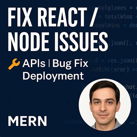 Fix React Issues Build Apis And Deploy Node Web Application By