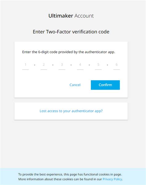 Cloud 6 Digit Authentication Code Ultimaker Cura Ultimaker Community Of 3d Printing Experts