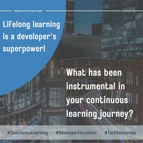 Michael Hesek On Linkedin Continuouslearning Developereducation