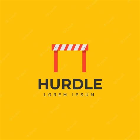 Premium Vector Hurdle Logo Illustration