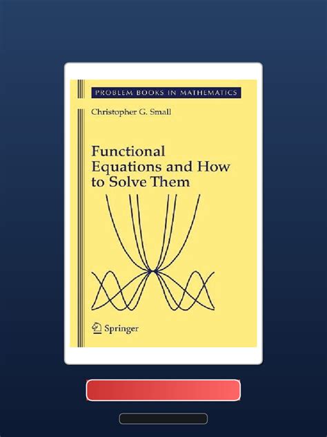 Functional Equations And How To Solve Them Full Download Pdf Curriculum Multiple Choice