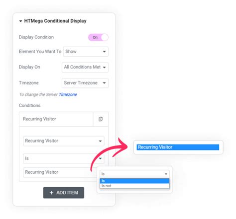 Conditional Display Module HT Mega Addons For Elementor